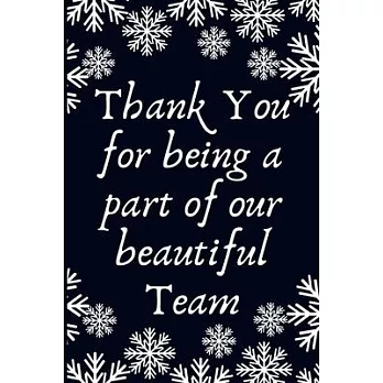 博客來-Thank You for being a part of our beautiful Team: Team Gifts- Lined ...