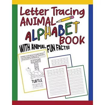 博客來-Letter Tracing Animal Alphabet Book: Animal Fun Facts For Each ...