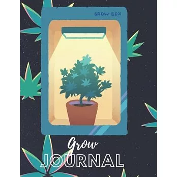 博客來-Grow Journal Marijuana Weed Lovers Notebook: 8.5X11 Wide Ruled ...