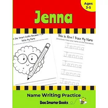 博客來-Jenna Name Writing Practice: Personalized Name Writing Activities ...