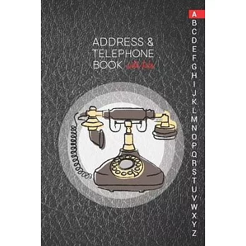 博客來-Address & Telephone Book with tabs: Personalized Address Book ＂6x9 ...