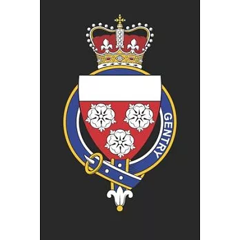 博客來-Gentry: Gentry Coat of Arms and Family Crest Notebook Journal (6 x ...