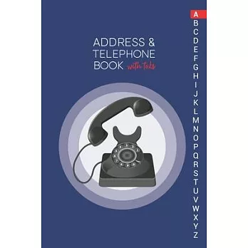博客來-Address & Telephone Book with tabs: Personalized Address Book ＂6x9 ...