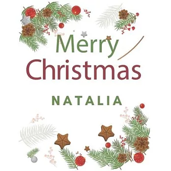 博客來-Merry Christmas Natalia: Merry Christmas Year Planner Goal Journal ...