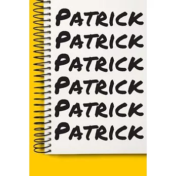 博客來-Name Patrick A beautiful personalized: Lined Notebook / Journal ...