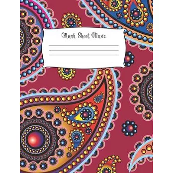 博客來-Blank Sheet Music Notebook Kids: Music Manuscript Paper / White ...