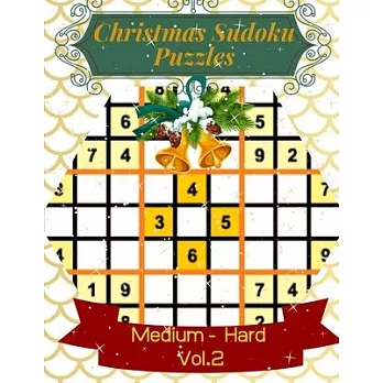 博客來-Christmas Sudoku Puzzles Medium - Hard Vol.2: 200 Fun Medium - Hard ...