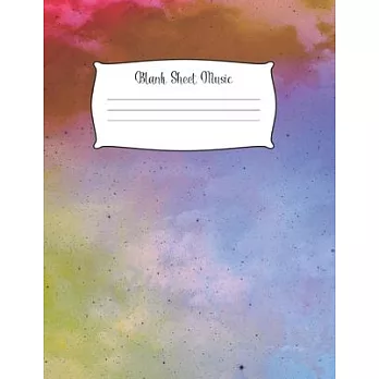 博客來-Blank Sheet Music Notebook Kids: Music Manuscript Paper / White ...