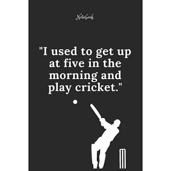 博客來-Cricket Notebook Quote 18 Notebook For Cricket Fans and Lovers ...