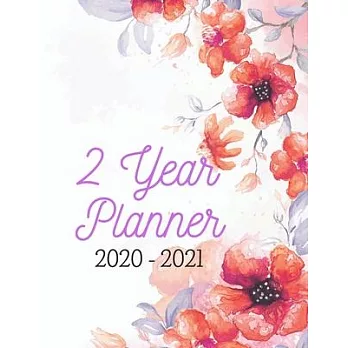 博客來-2 Year Planner 2020-2021: Monthly Plan Ahead Calendar Appointments ...