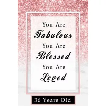博客來-You Are Fabulous Blessed And Loved: Lined Journal / Notebook - Rose ...