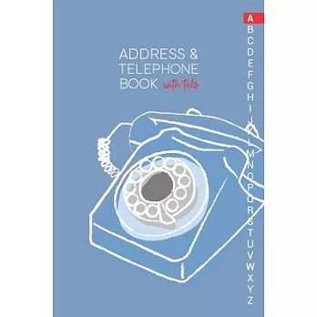 博客來-Address & Telephone Book with tabs: Personalized Address Book ＂6x9 ...