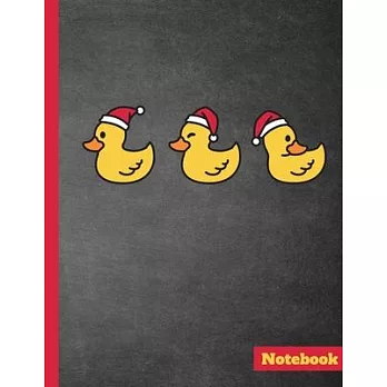 博客來-Notebook: Yellow Funny Rubber Duckie Notebook Journal-Christmas ...