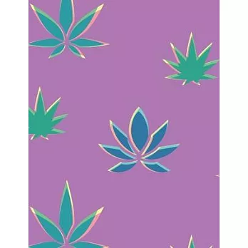 博客來-Marijuana Leaf Pattern Weed Lovers Notebook: 8.5X11 Wide Ruled ...