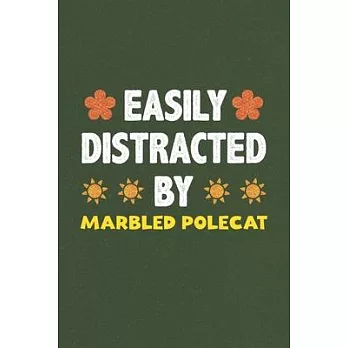 博客來-Easily Distracted By Marbled Polecat: Marbled Polecat Lovers Funny ...