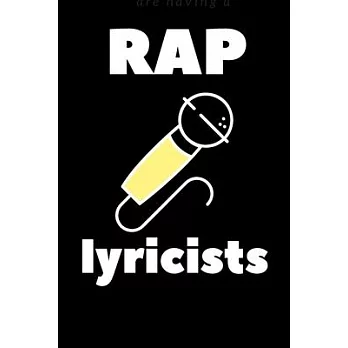 博客來-rap lyricists: Blank Lined Manuscript Paper with song title and ...