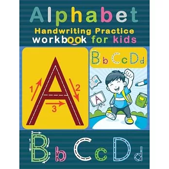 博客來-Alphabet Handwriting Practice Workbook for Kids: ABC Letter Tracing ...