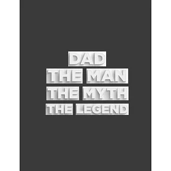博客來-Dad the man- the myth -the legend: Dad Notebook, Dad journal ...