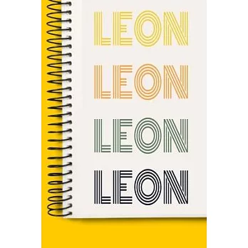 博客來-Name LEON A beautiful personalized: Lined Notebook / Journal Gift ...