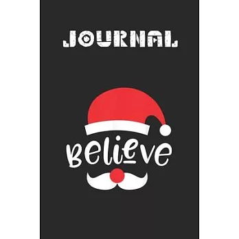 博客來-Journal: Believe Christmas T Best Santa Claus Christmas Gift Blank ...