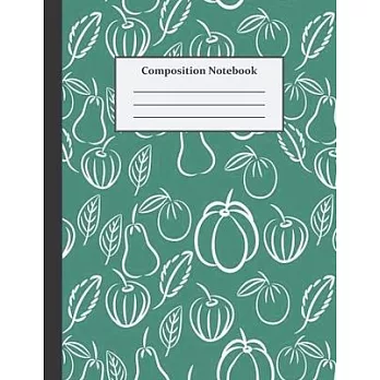 博客來-Composition Notebook: Wide Ruled - 8.5 x 11 Inches - 100 Pages ...