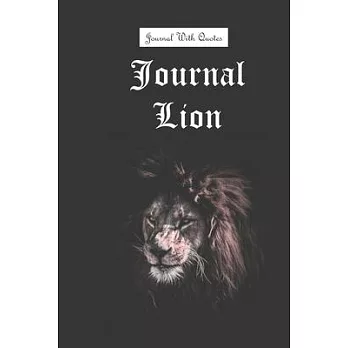 博客來-Lion Journal: 6x9 inch Lined journal or diary or notebook to write ...