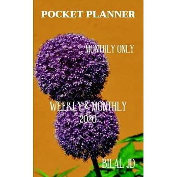 博客來-Pocket Planner Monthly Only: Weekly Monthly Planner 2020: 2020 ...