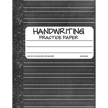博客來-Handwriting Practice Paper: Dotted Mid-lines Uppercase and ...