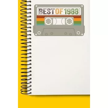 博客來-Best Of 1988 Made In 1988 Vintage 1988 Birthday Gift A beautiful ...