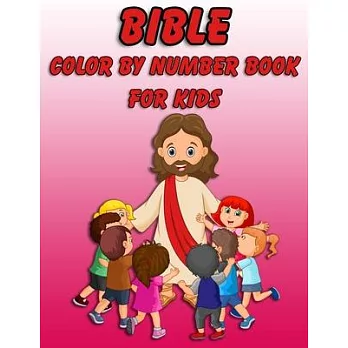 博客來-Bible Color by Number Book for Kids: Bible Coloring Activity Book ...