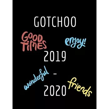 博客來-Gotchoo: 2019 - 2020 School Planner