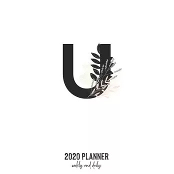 博客來-2020 Planner Weekly and Daily: Letter U Monogram - Weekly & Daily ...