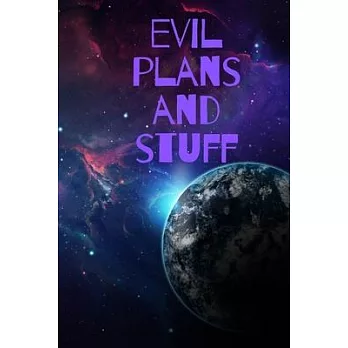 博客來-Evil plans and stuff notebook, journal, funny notebook for adults ...
