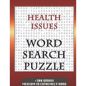 博客來-Health Issues WORD SEARCH PUZZLE +300 WORDS Medium To Extremely ...