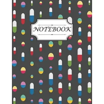 博客來-Notebook Pharmacy Technician: College Ruled Notebook Size 8.5 X 11 ...