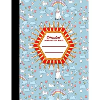 博客來-Unruled Composition Book: Unlined Art Journal, Unruled Paper ...