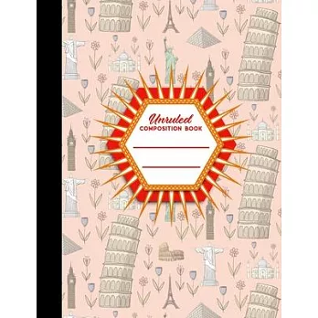 博客來-Unruled Composition Book: Unlined Notebook, Unruled Writing Journal ...