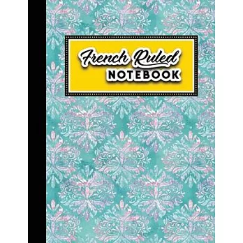 博客來-French Ruled Notebook: Seyes Grid Paper, Seyes Ruled Paper ...