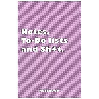 博客來-Notes, To-do lists and Sh*t - Notebook to write down your notes and ...