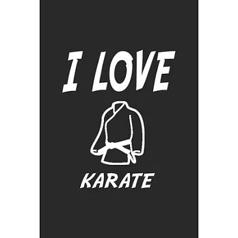 博客來-I love karate: Notebook, 6x9 in, Martial Arts Fighter Fight Sports ...