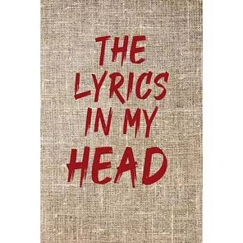 博客來-The Lyrics in My Head Notebook with a background of tissu: A ...