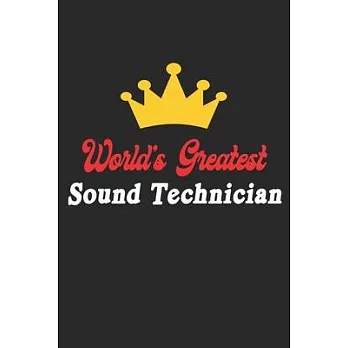 博客來-World’’s Greatest Sound Technician Notebook - Funny Sound ...