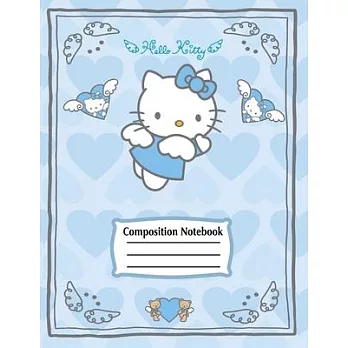 博客來-Composition Notebook: hello kitty journal with Wide Ruled Notebook ...