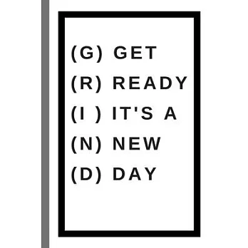 博客來-GRIND - GET READY IT’’S A NEW DAY - Notebook: signed Notebook ...