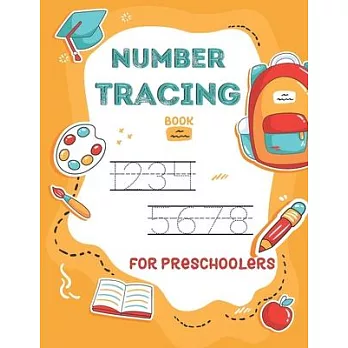 博客來-Number Tracing Book for Preschoolers: Coloring Pages, Trace Numbers ...