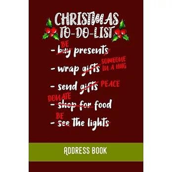 博客來-Christmas To-Do-List: Address Book / Phone & contact book -All ...