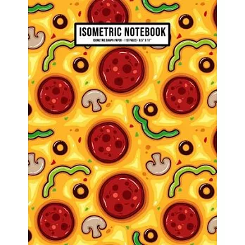 博客來-Pizza Isometric Graph Paper Notebook: Pizza Isometric Graph Paper ...