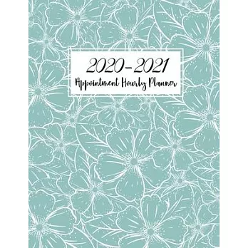 博客來-2020-2021 Appointment Hourly Planner: Floral Leaves Cover - 18 ...