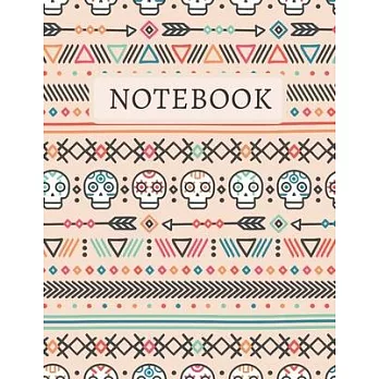 博客來-Notebook: Dead Head Design (Dead Pattern), 8,5＂ x 11＂ Size Notebook ...