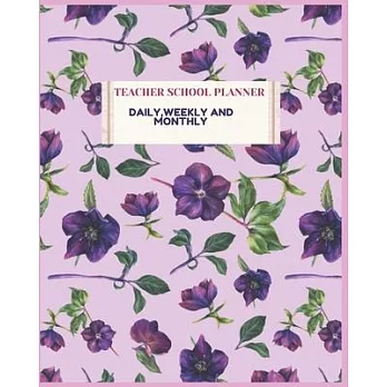 博客來-Teacher School Planner Daily, Weekly And Monthly: Teacher School ...